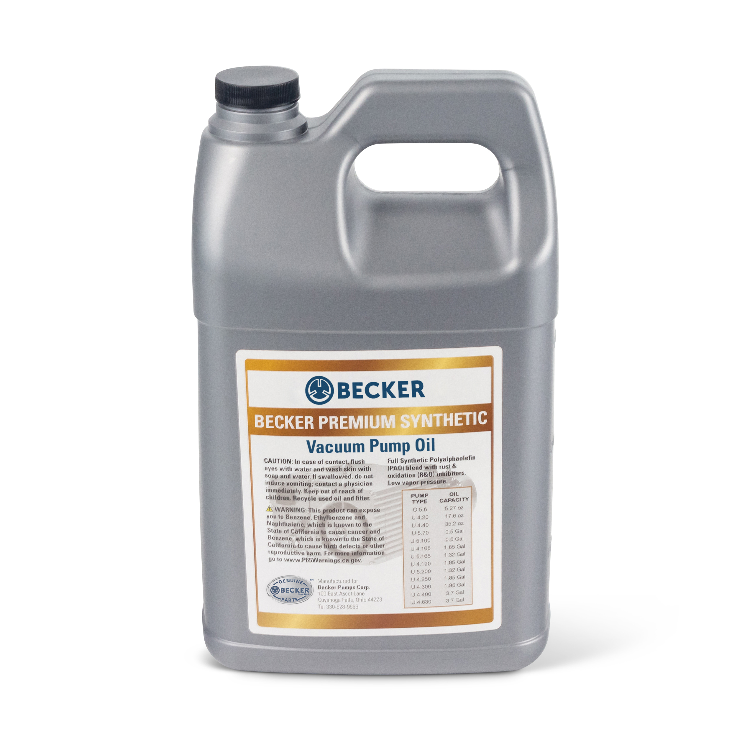 Grease and oil PREMIUM SYNTHETIC OIL GALLON 3PSVPO-100G | Becker Online ...