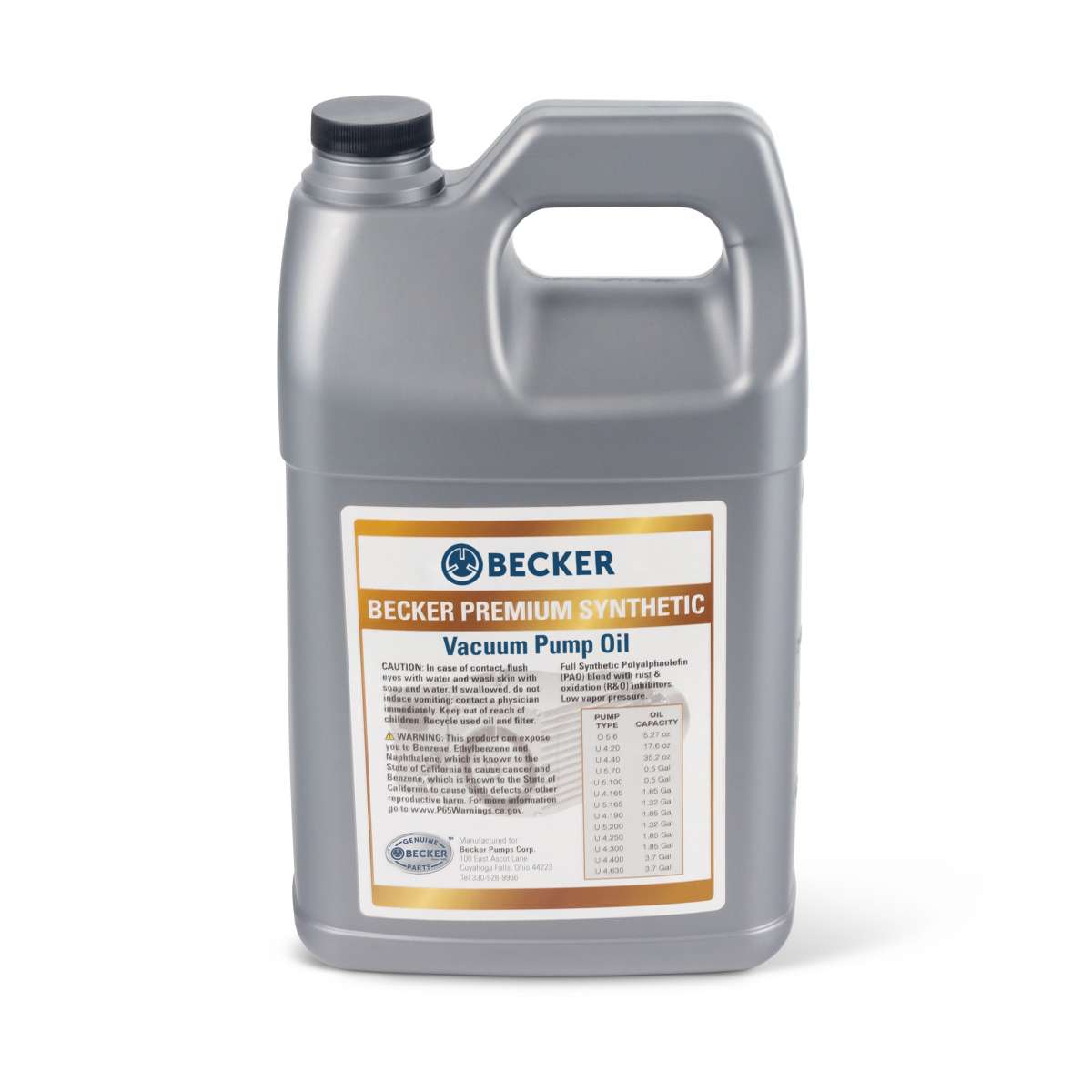 Grease and oil PREMIUM SYNTHETIC OIL GALLON 3PSVPO-100G | Becker Online ...